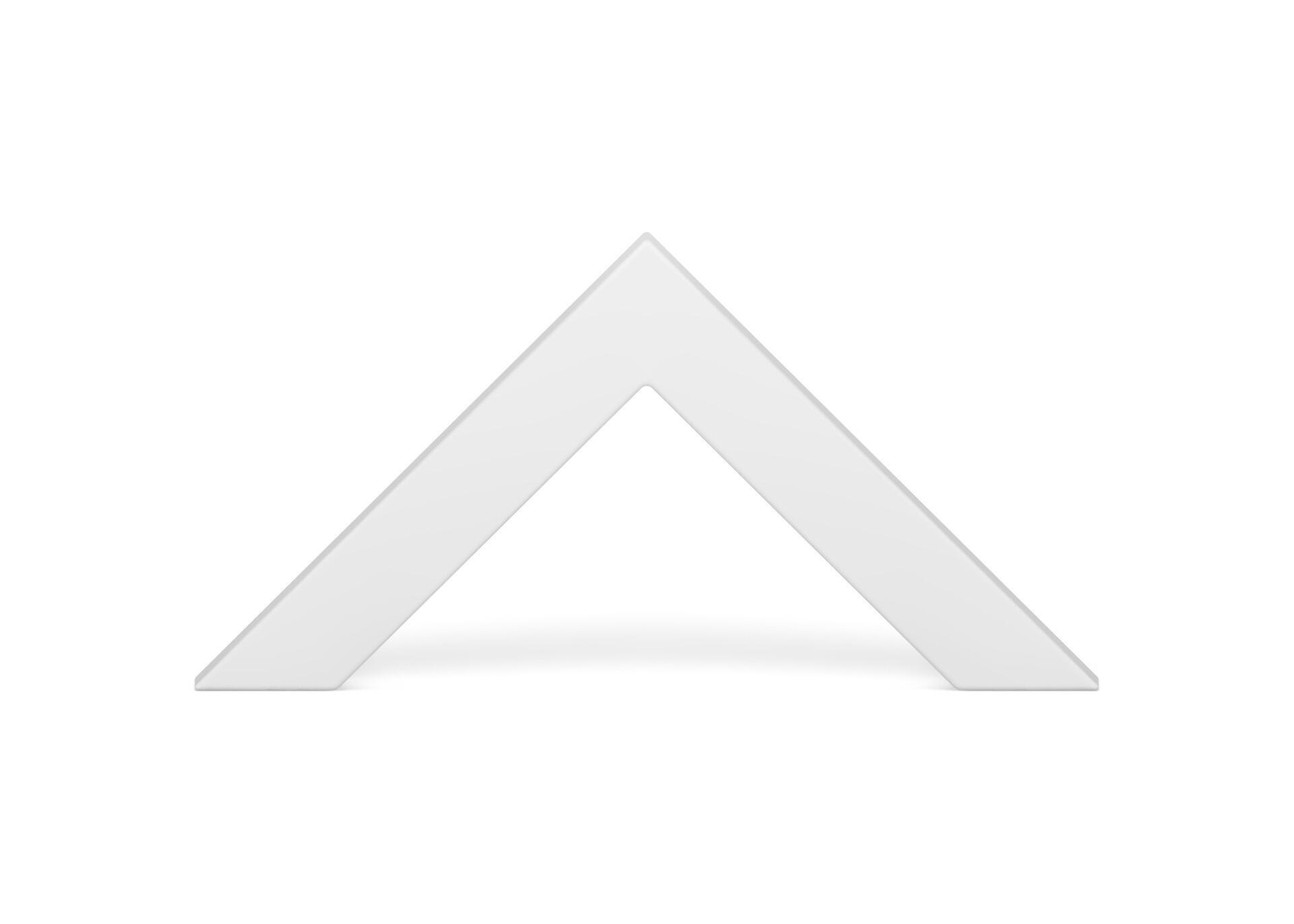 White Corner Triangle Arch Abstract 3d Element Basic Foundation Two