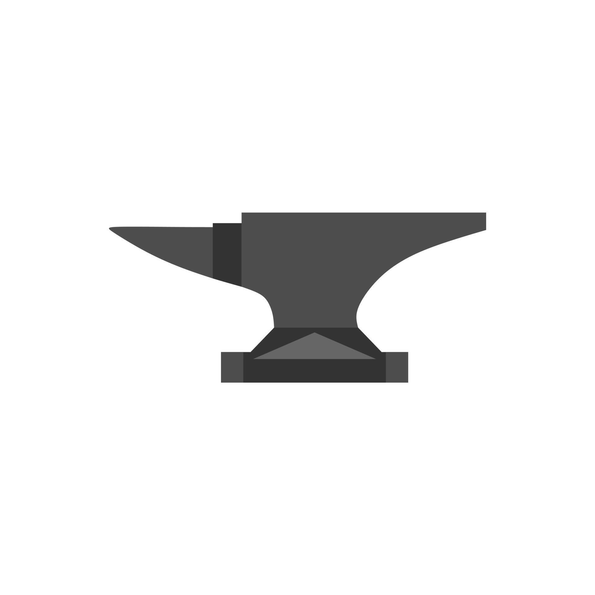 anvil flat design illustration isolated on white background. Blacksmith anvil. Symbol of work in ...