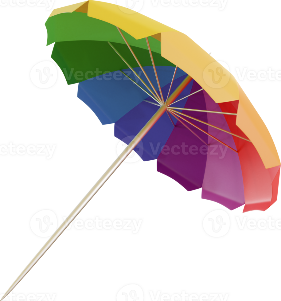 Rainbow Color Umbrella 46158744 Png