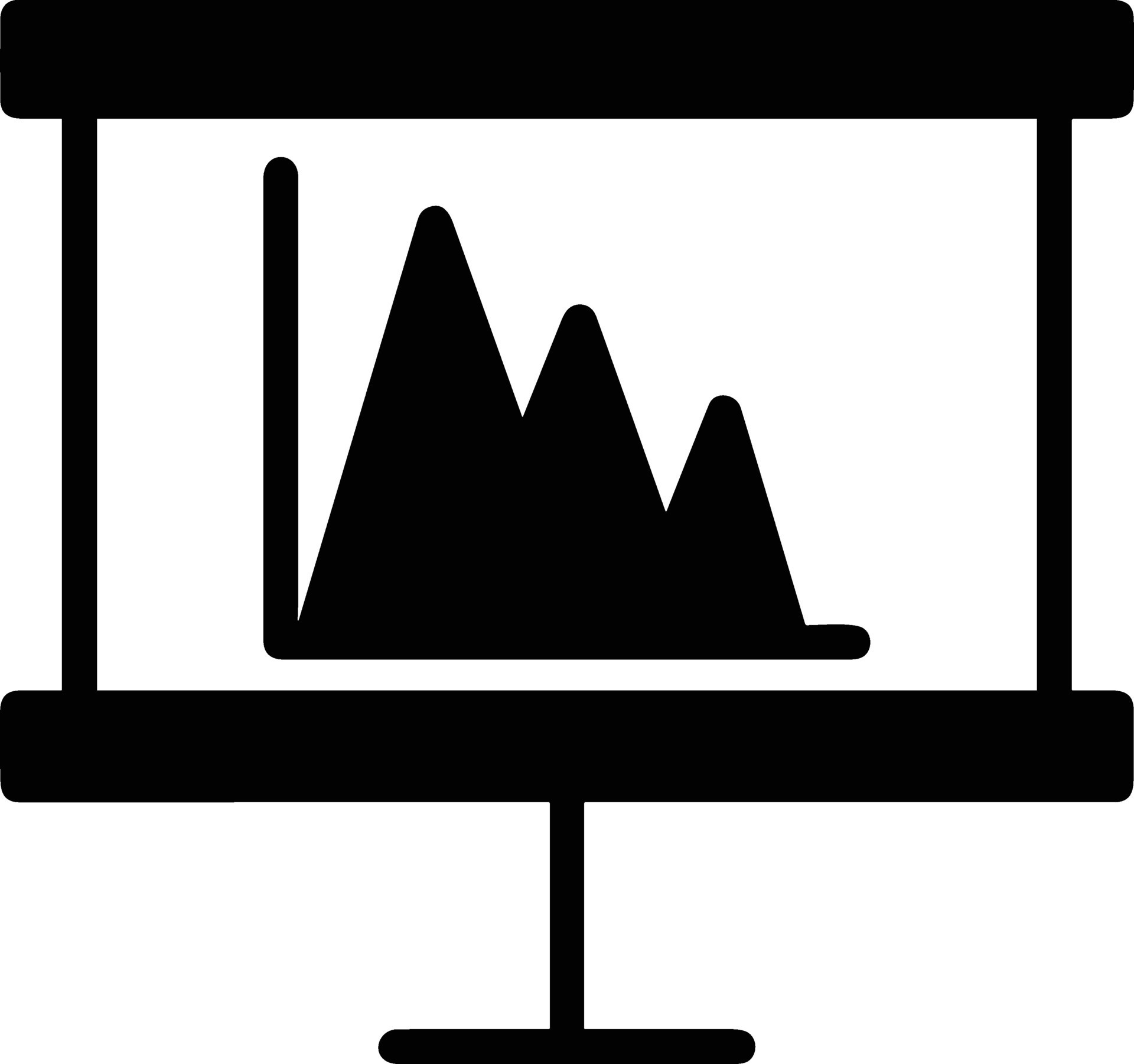 Chart Icon Symbol Image For Data Statistic Analysis Illustration