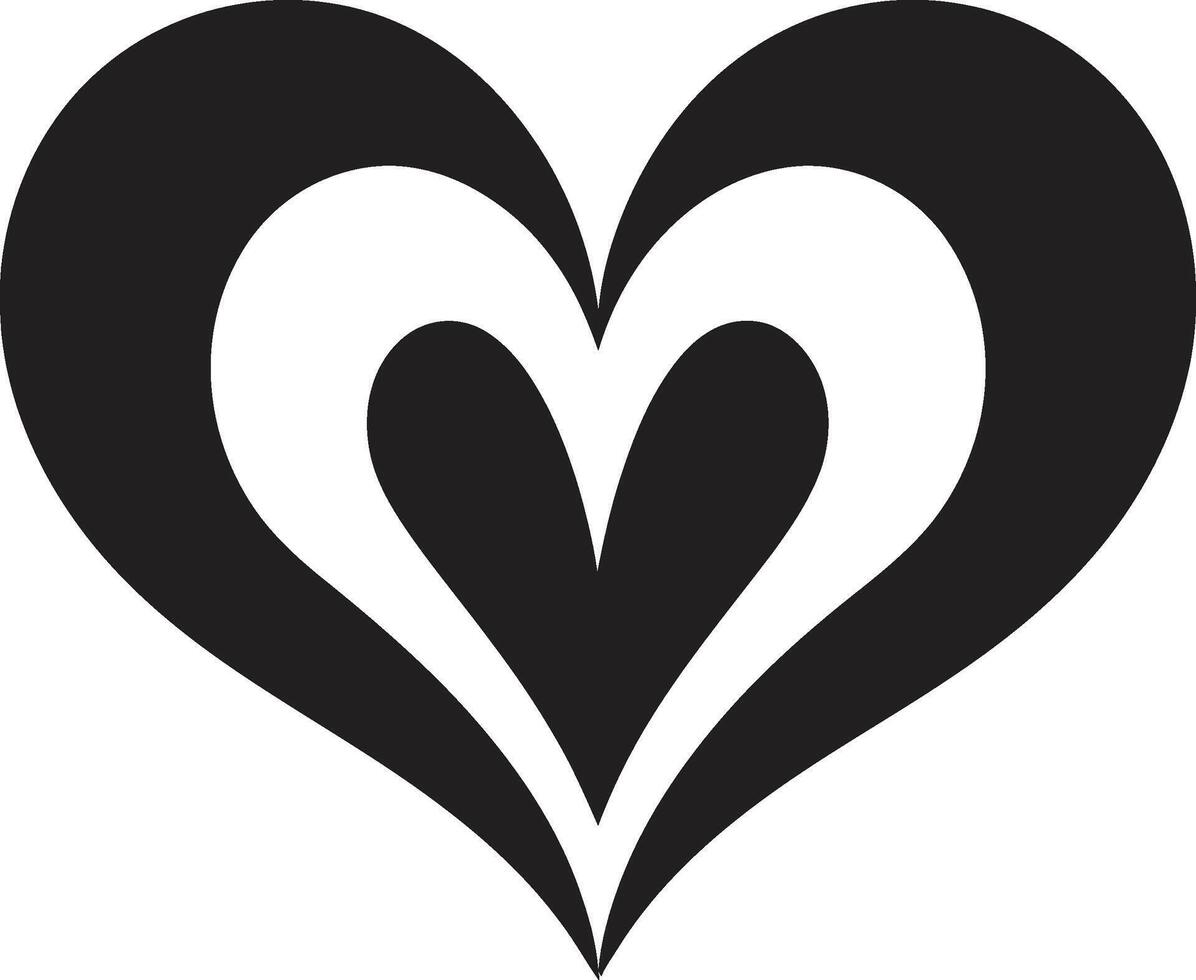 Abstract Love Symbol Stylish Black Heart Graceful Abstract Heart ... Abstract Love Symbol Stylish Black Heart Graceful Abstract Heart ...
