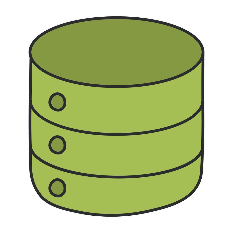 An icon design of database 46164222 Vector Art at Vecteezy