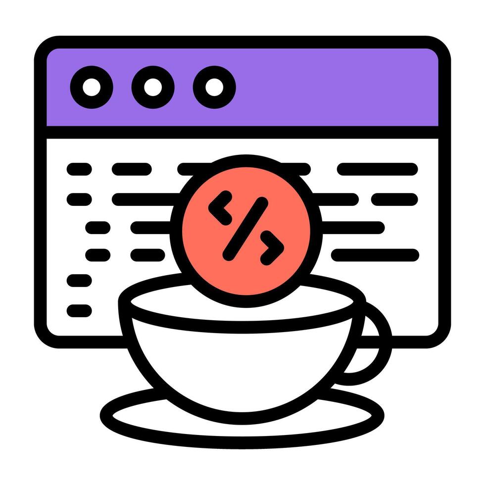 Unique design icon of web coding 46164864 Vector Art at Vecteezy