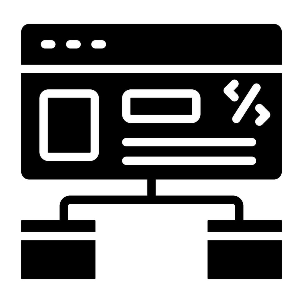 Unique design icon of web coding 46164983 Vector Art at Vecteezy