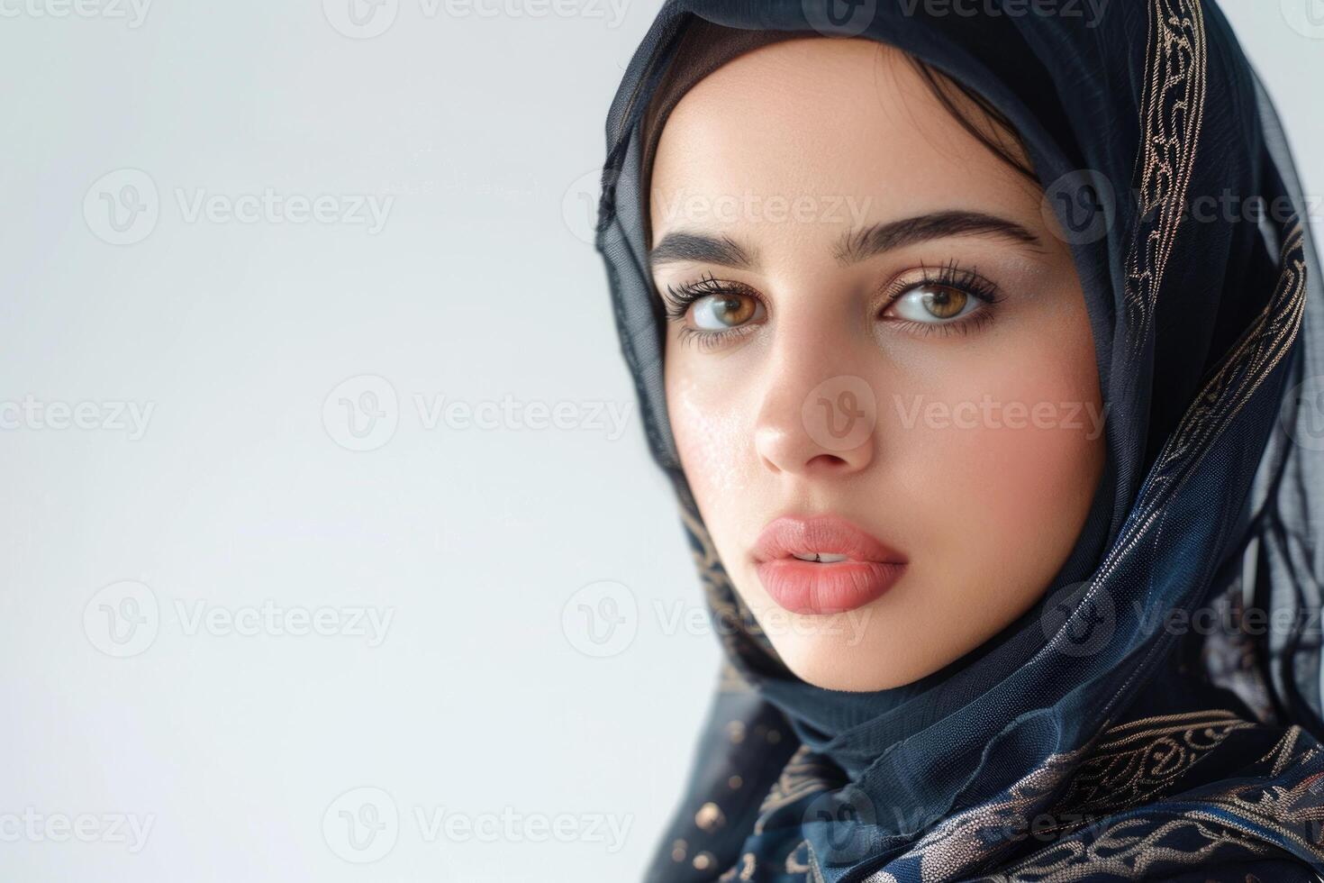 Beautiful Arab Girl On White Background Beautiful Arab Girl On White Background 46170557 Stock