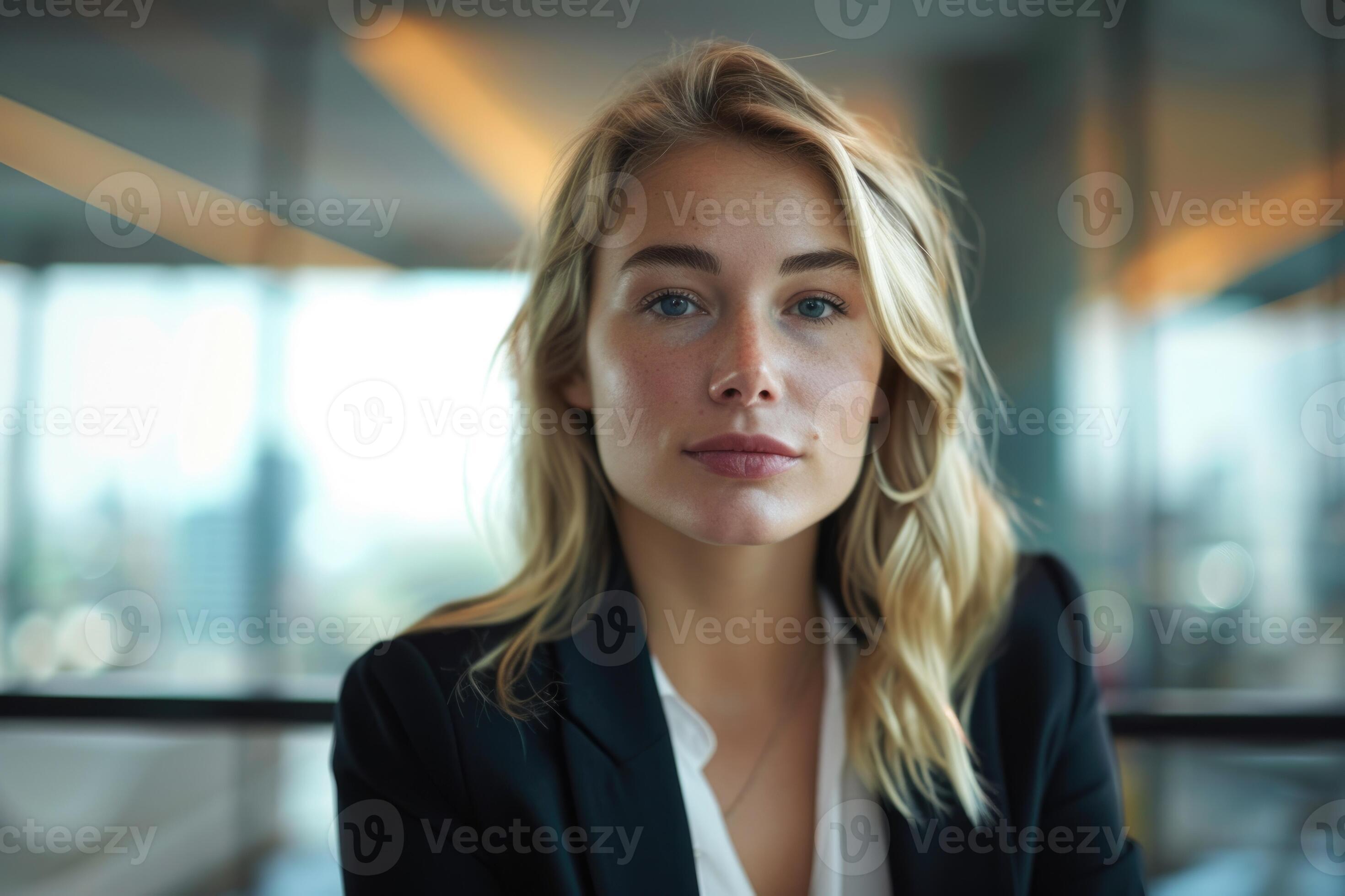 Modern Business Woman In The Office Modern Business Woman In The Office