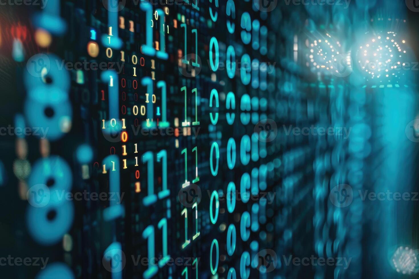 Digital Transformation Concept System Engineering Binary Code Programming 46180116 Stock
