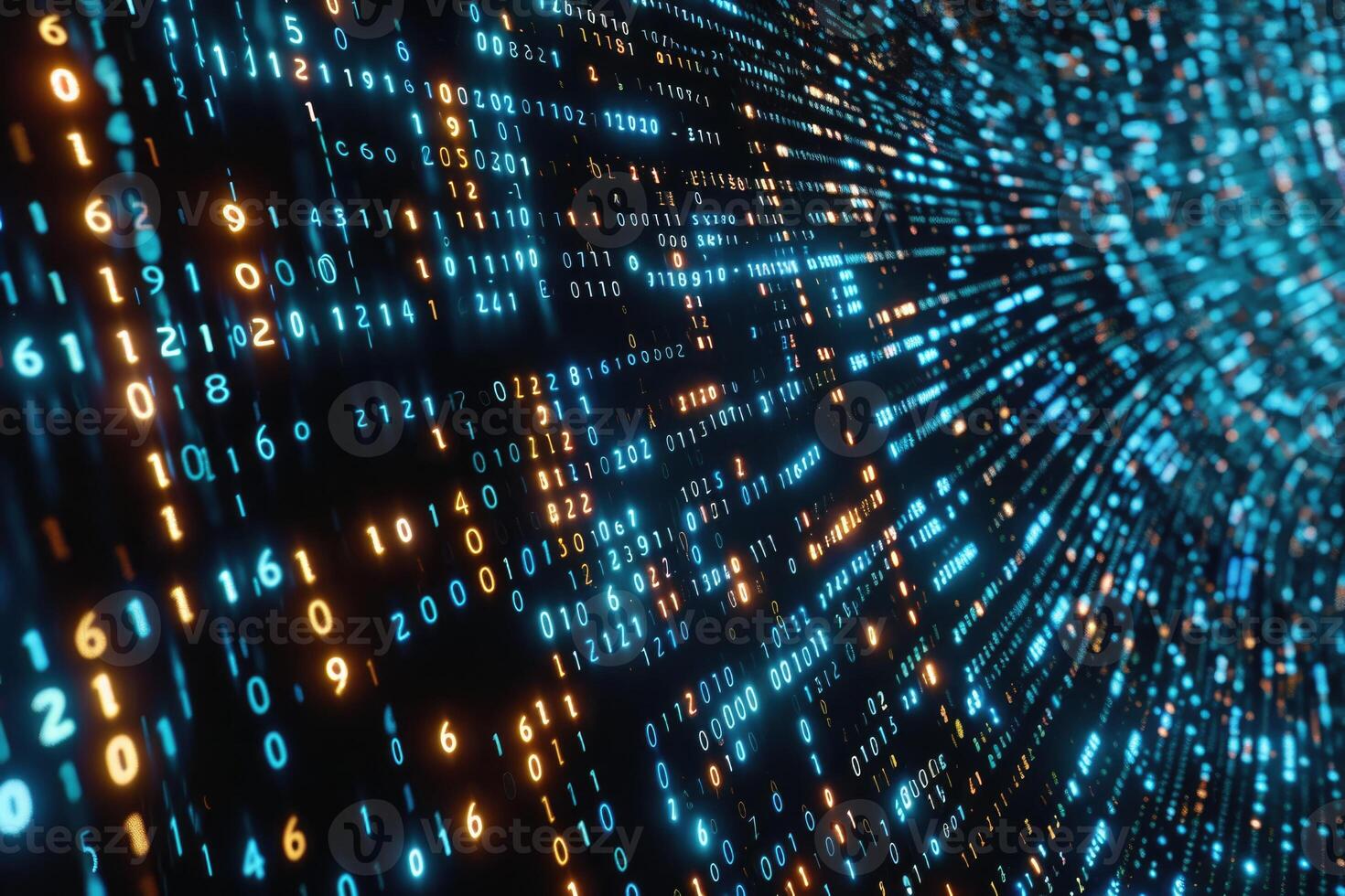Digital Transformation Concept System Engineering Binary Code Programming 46180123 Stock