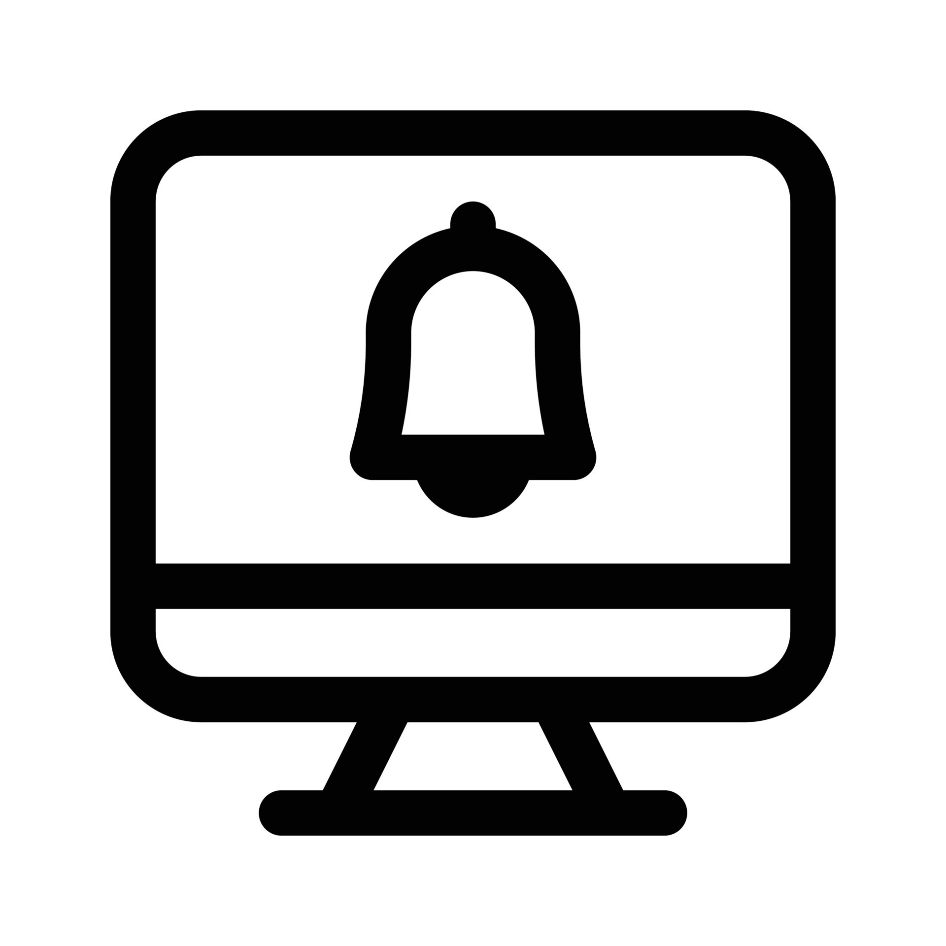 Get this creative and unique icon of computer notification 46257861 ...