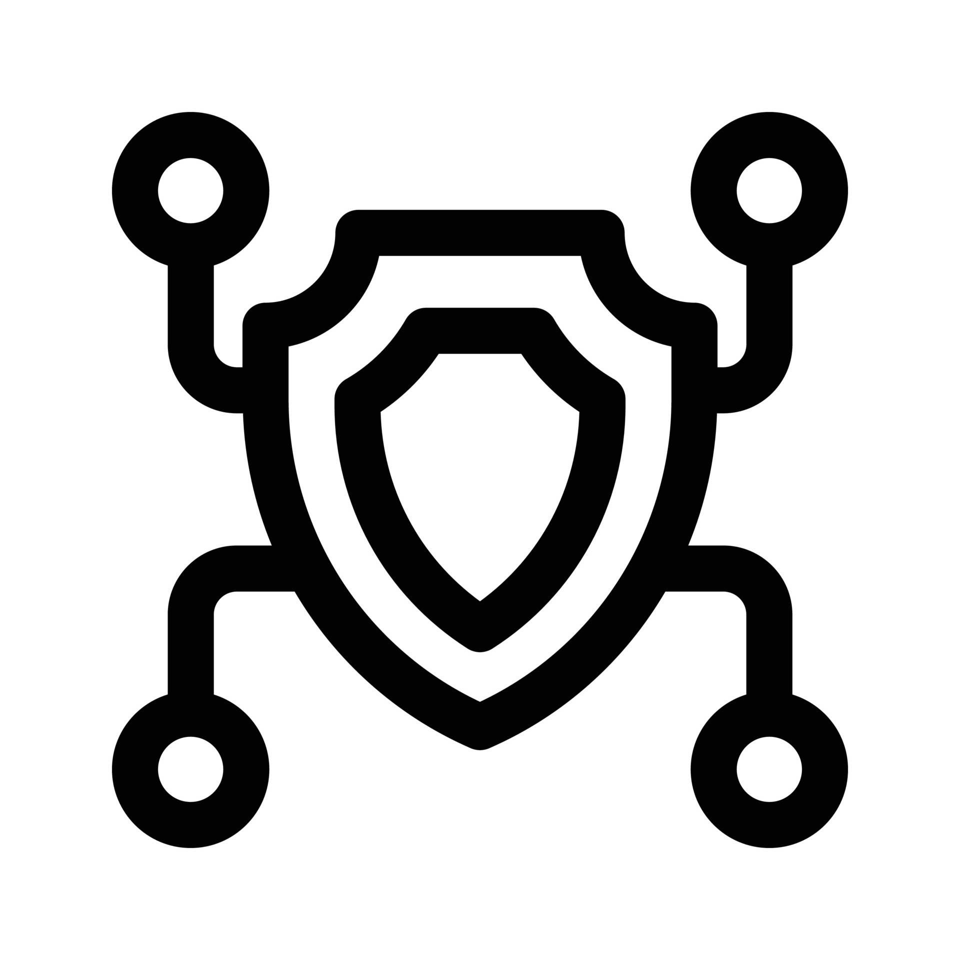 Safety Shield With Network Nodes Denoting Of Network Security 46258303