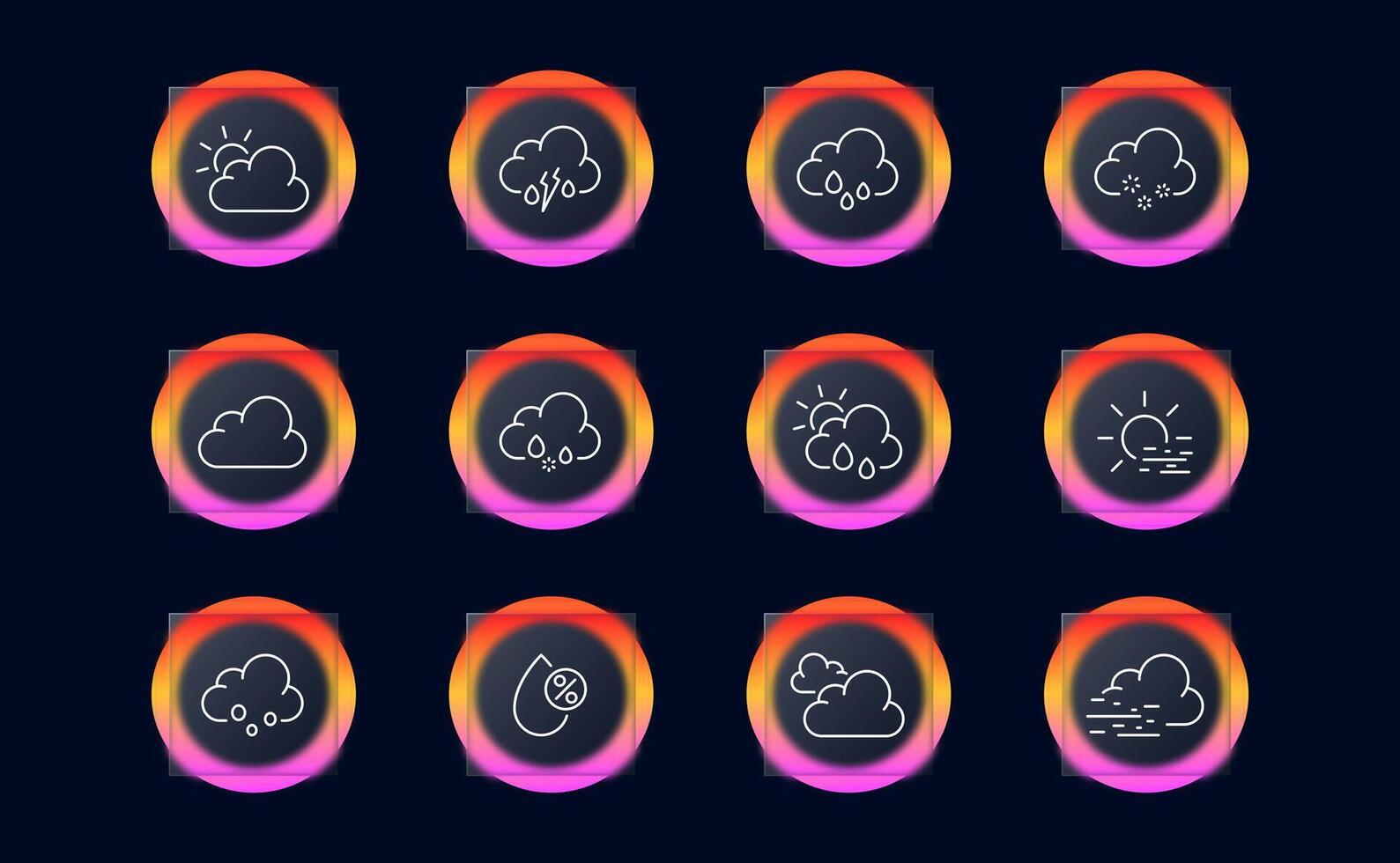 Cloud saving icon set. Uploading data to the cloud, protecting cloud ...