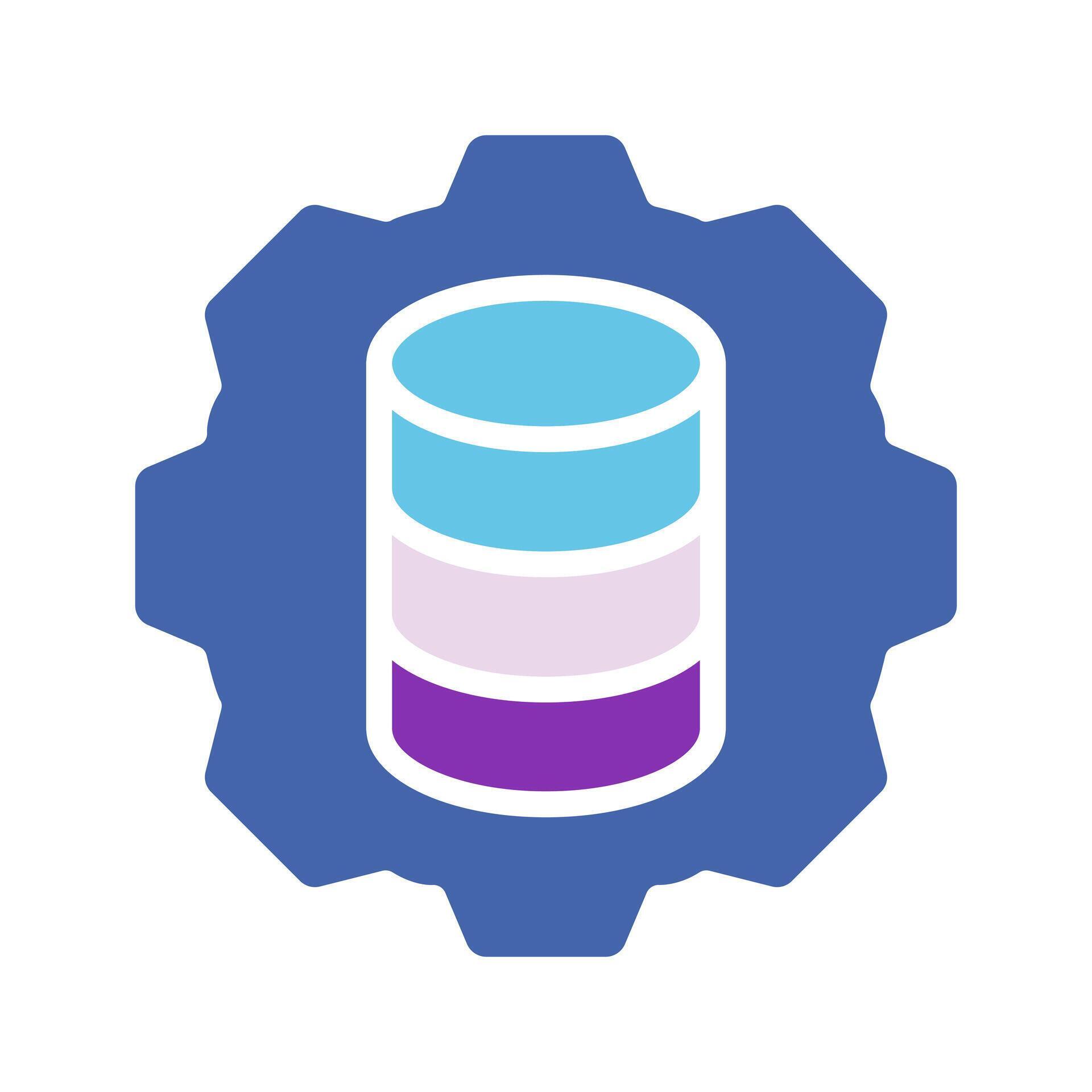 Database inside gear. Settings, adjustment, customization, organized ...