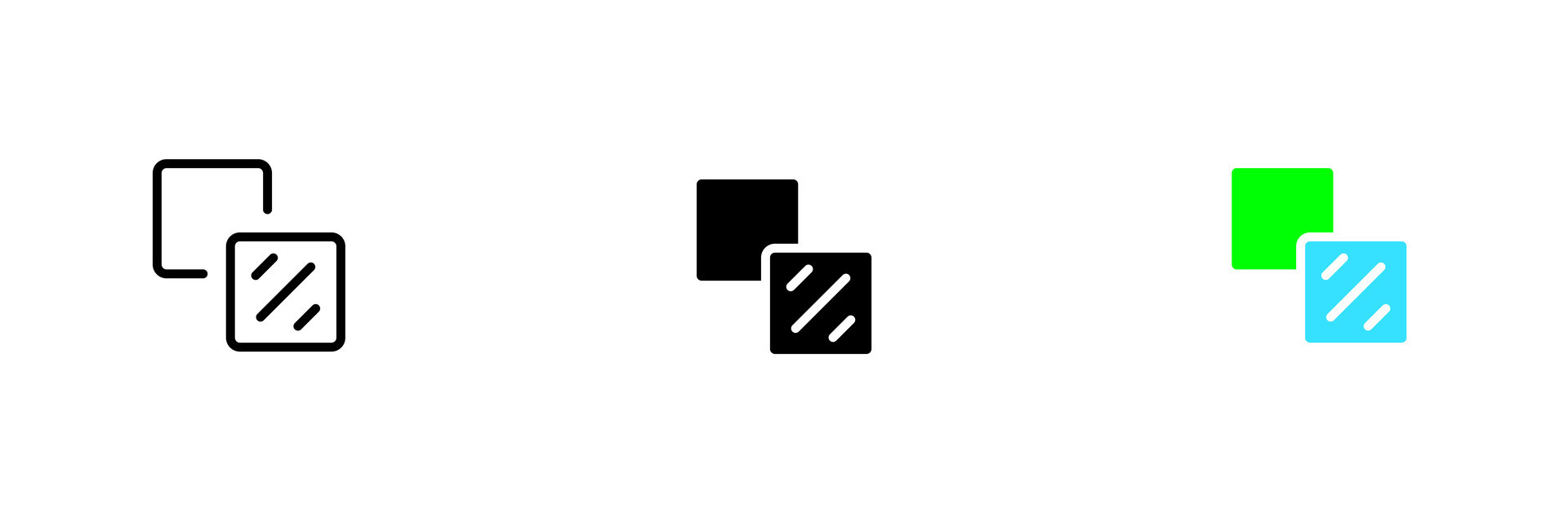 Menu buttons. Alignment, pictograms, labels, captures, main menu ...