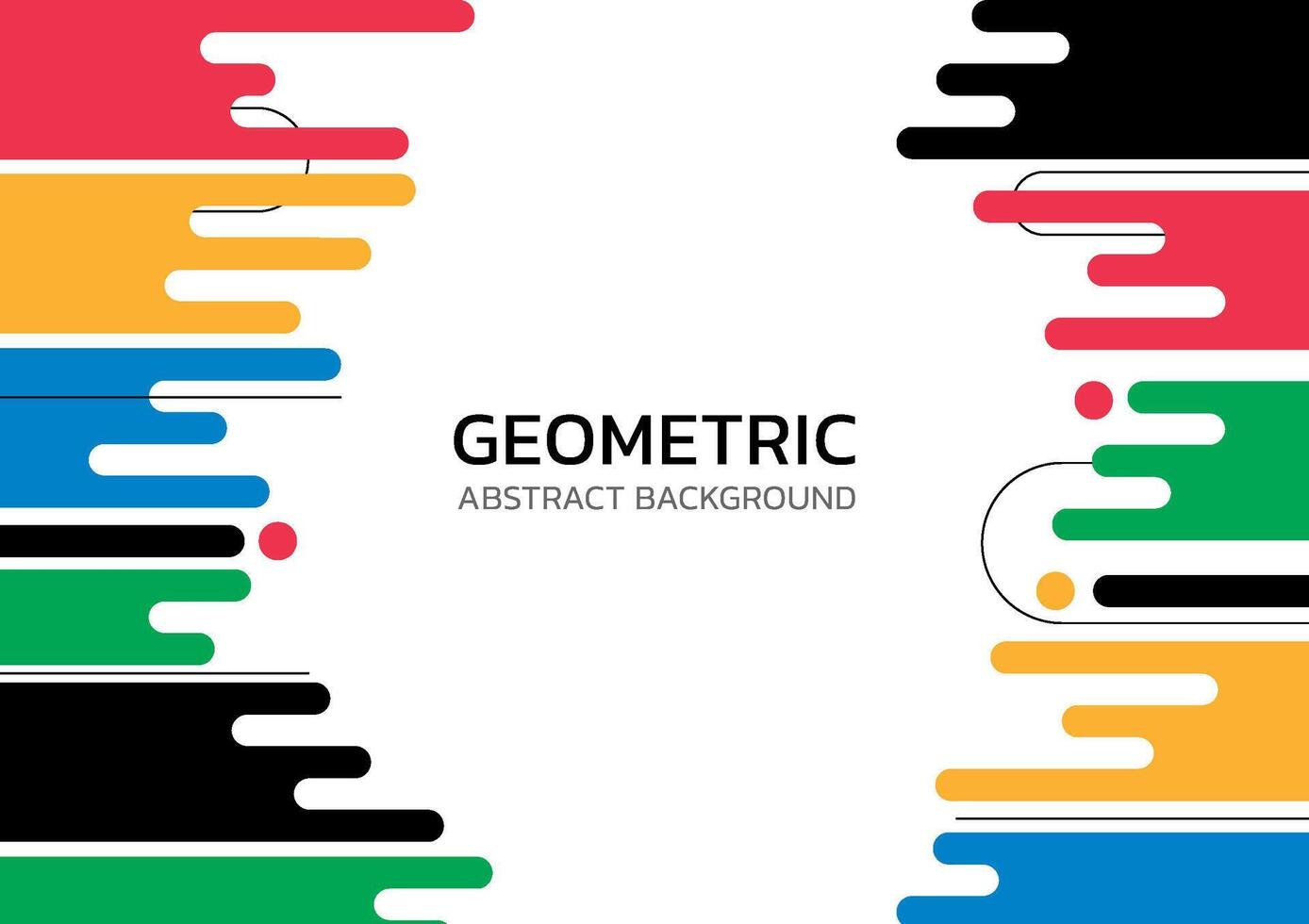 Abstract Background colorful geometric rounded rectangle vertical and ...