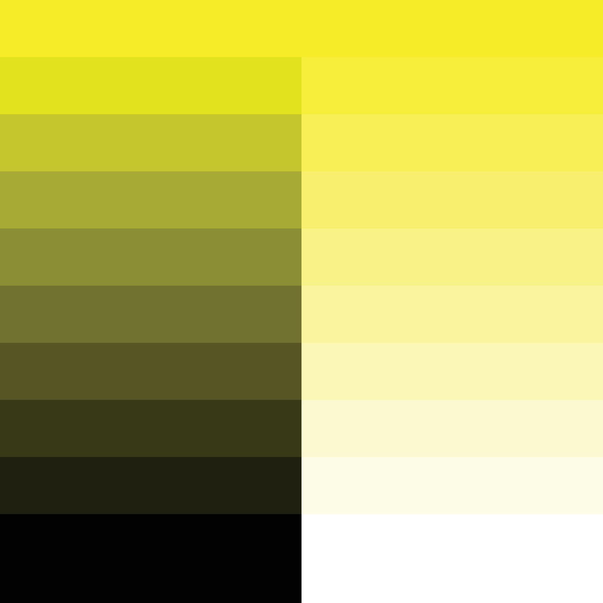 Yellow Gradient Color Palette 46263728 Vector Art at Vecteezy