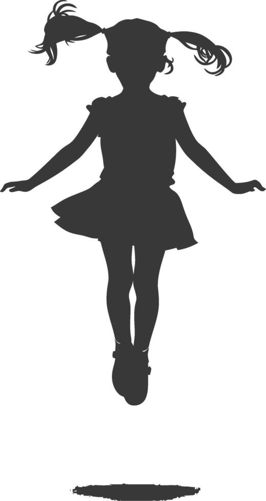 silhouette floating little girl with poses full body black color only ... silhouette floating little girl with poses full body black color only ...