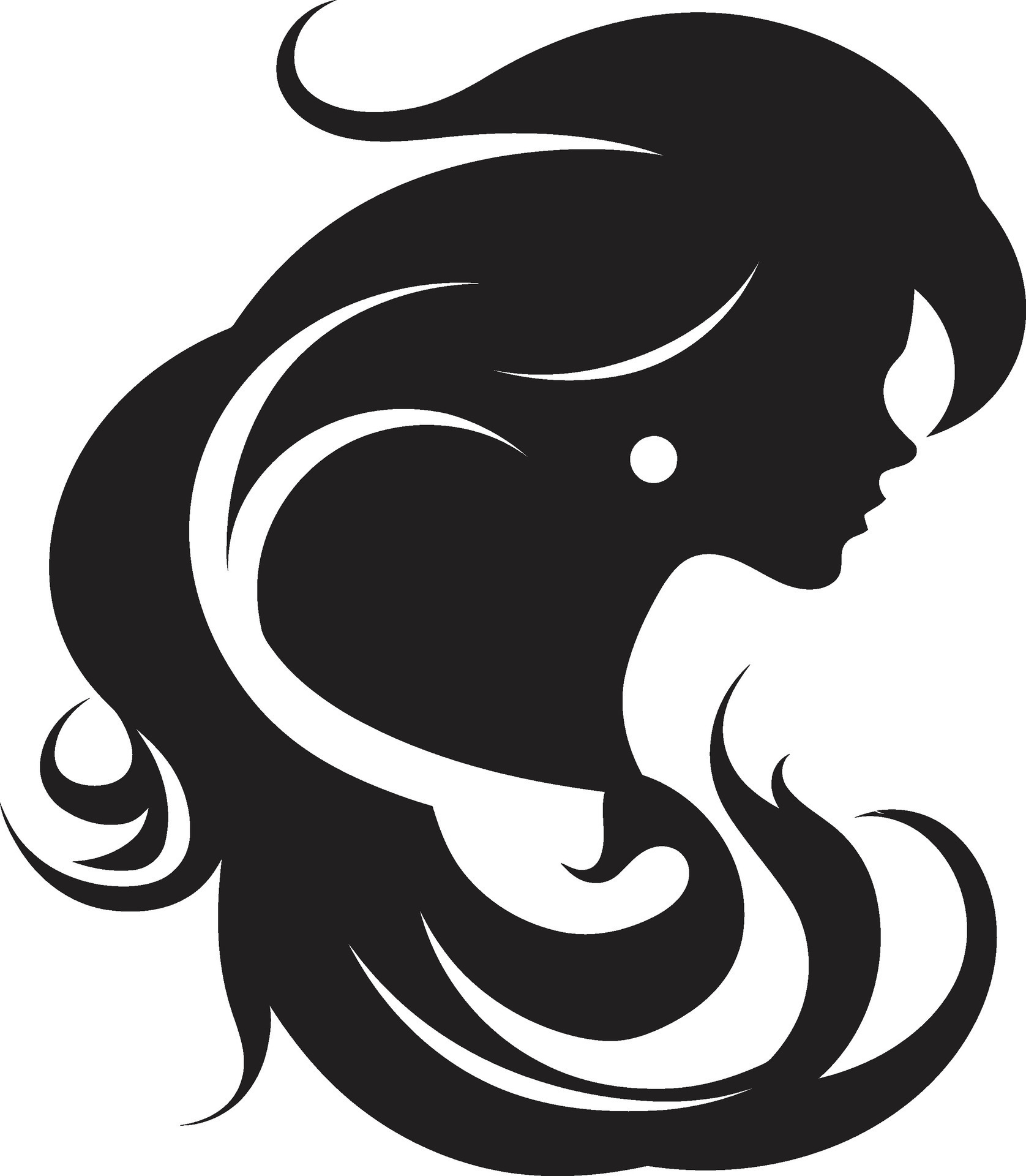 Noir Nectar Design Of Woman Face In Black Midnight Mystery Black Woman