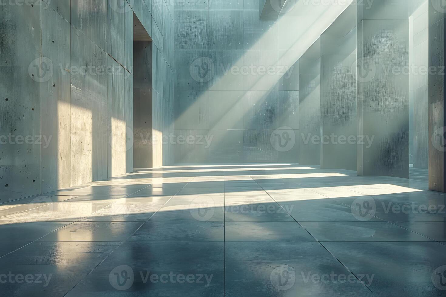 Sunlight shining through a window in a concrete building 46274285 Stock Photo at Vecteezy