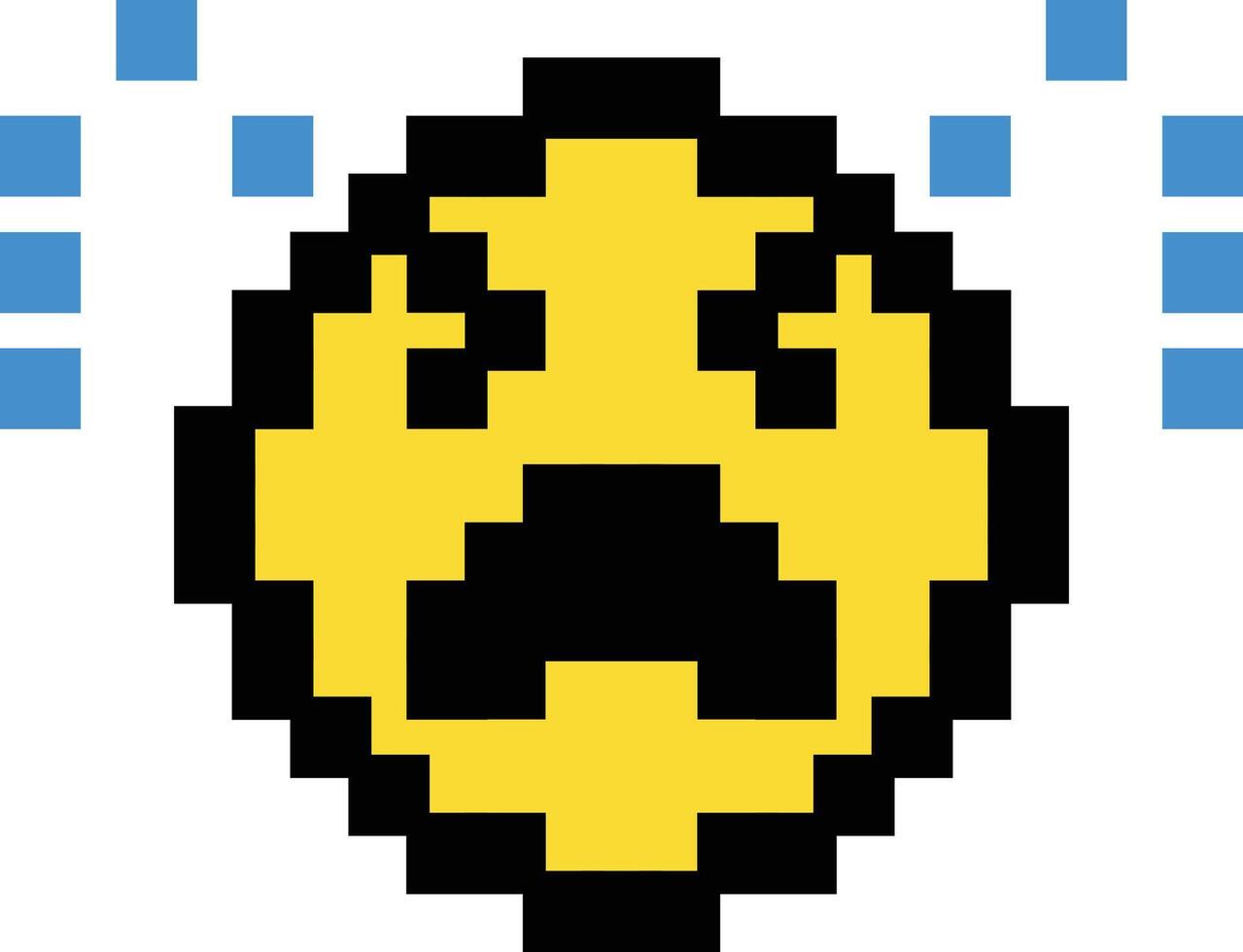Pixel Art Crying Emoticon Icon Cry Pixel Emoji 8bit Style Emoticon 46277993 Vector Art At Vecteezy