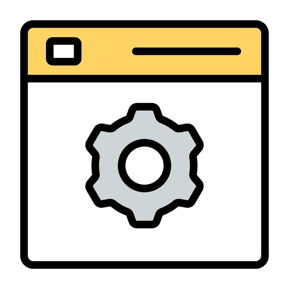 A unique design icon of web setting 46283113 Vector Art at Vecteezy