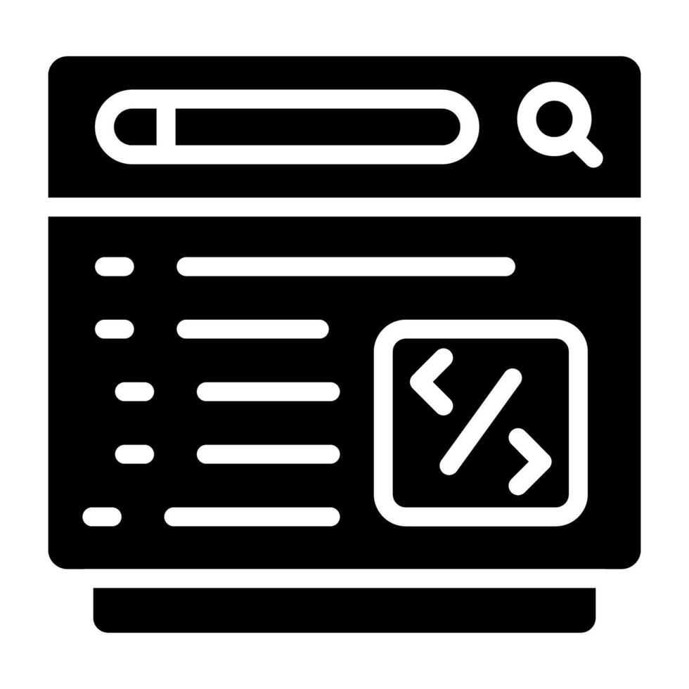 Unique design icon of web coding 46283158 Vector Art at Vecteezy