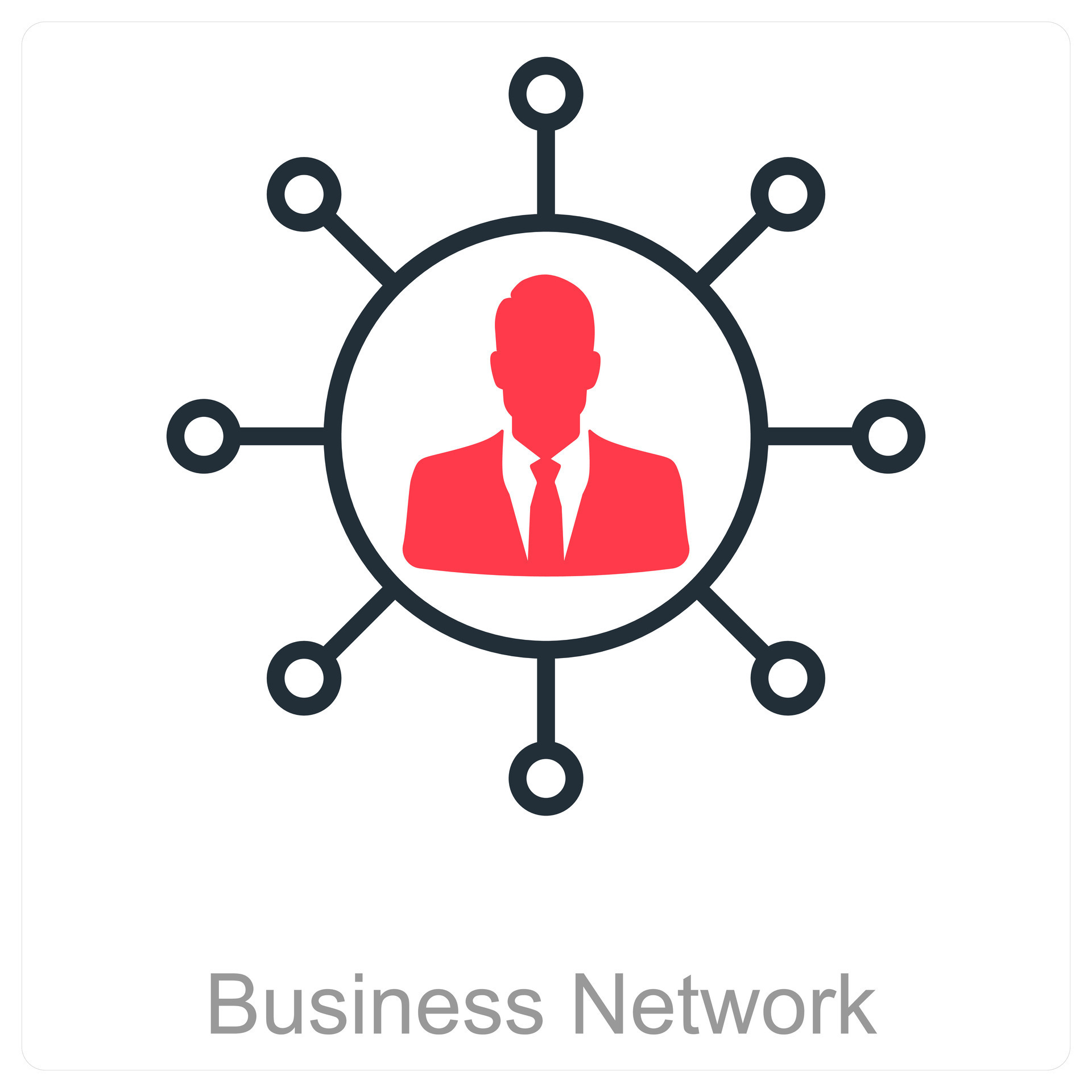 Business Network And Connection Icon Concept 46283664 Vector Art At