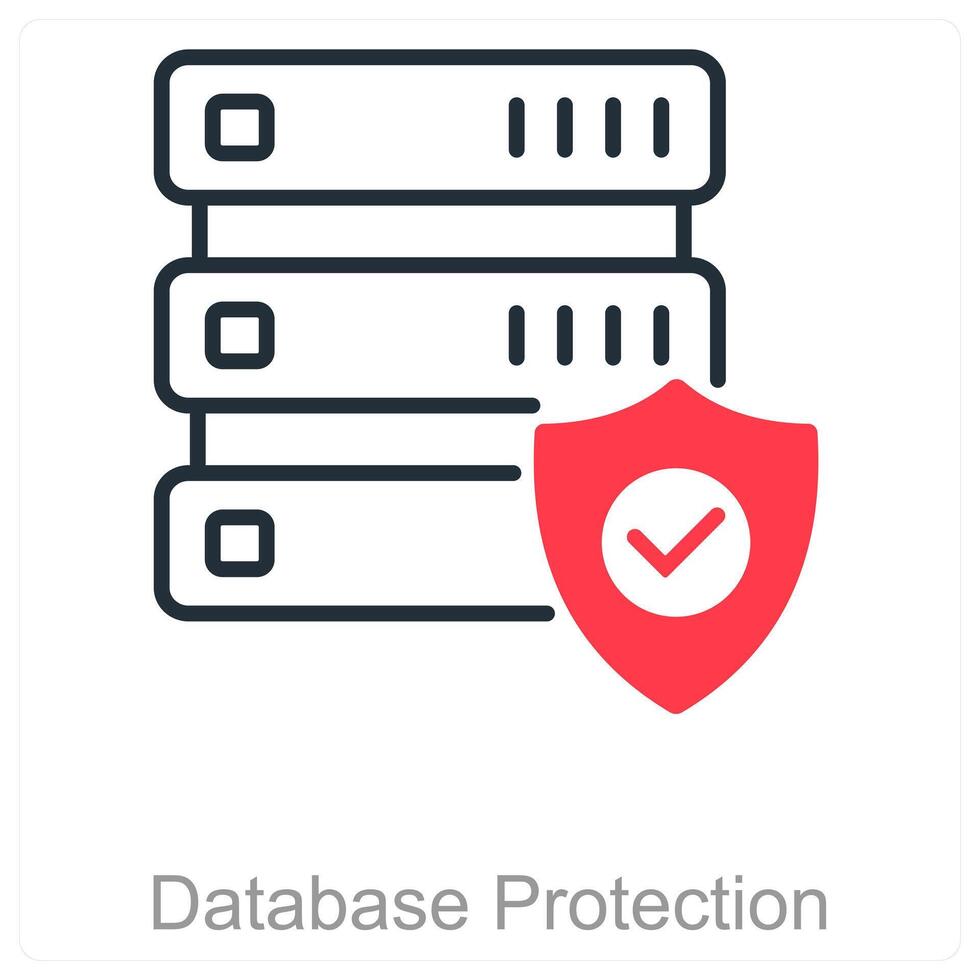 Database Protection and secure icon concept 46284023 Vector Art at Vecteezy