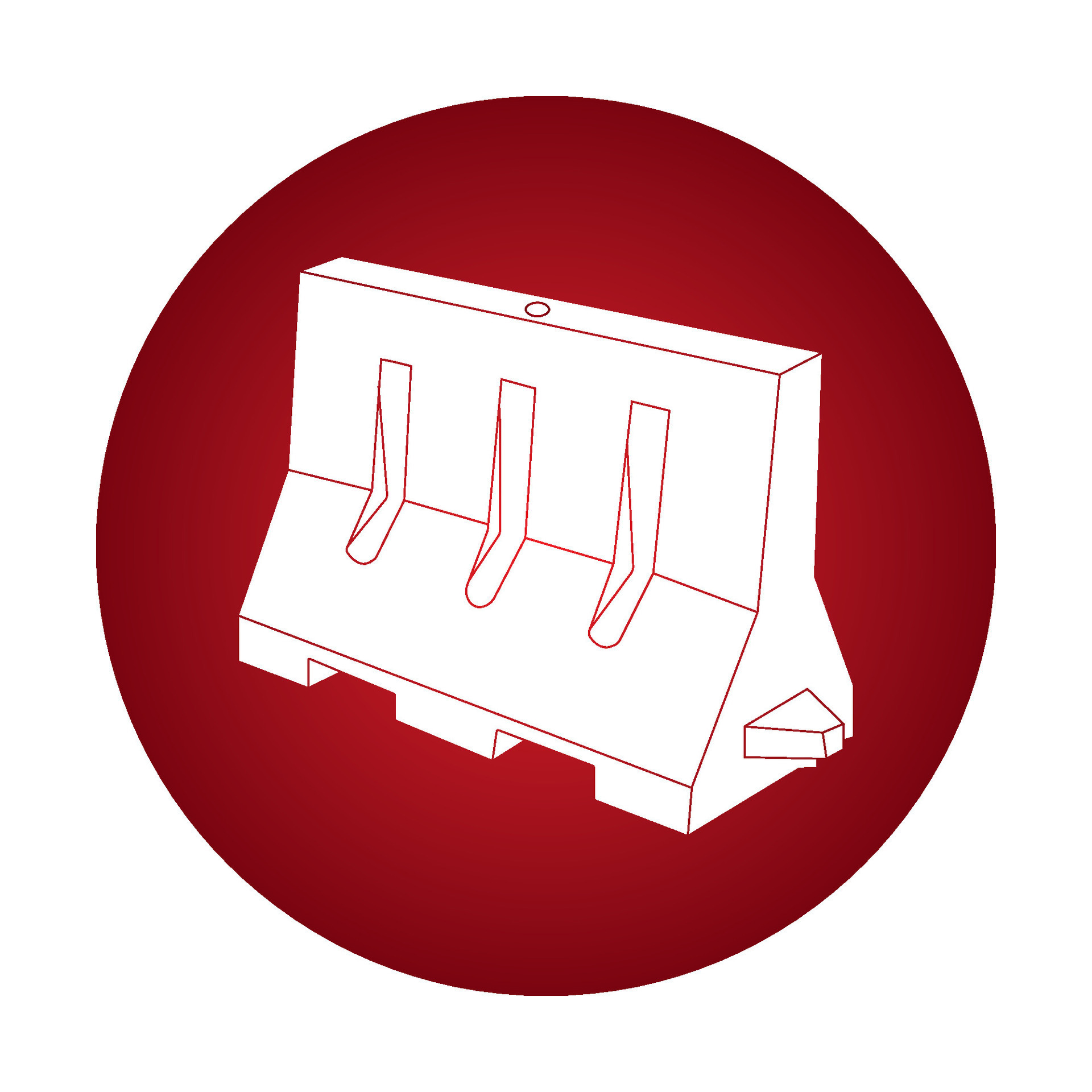 Plastic Road Divider Icon 46295005 Vector Art At Vecteezy
