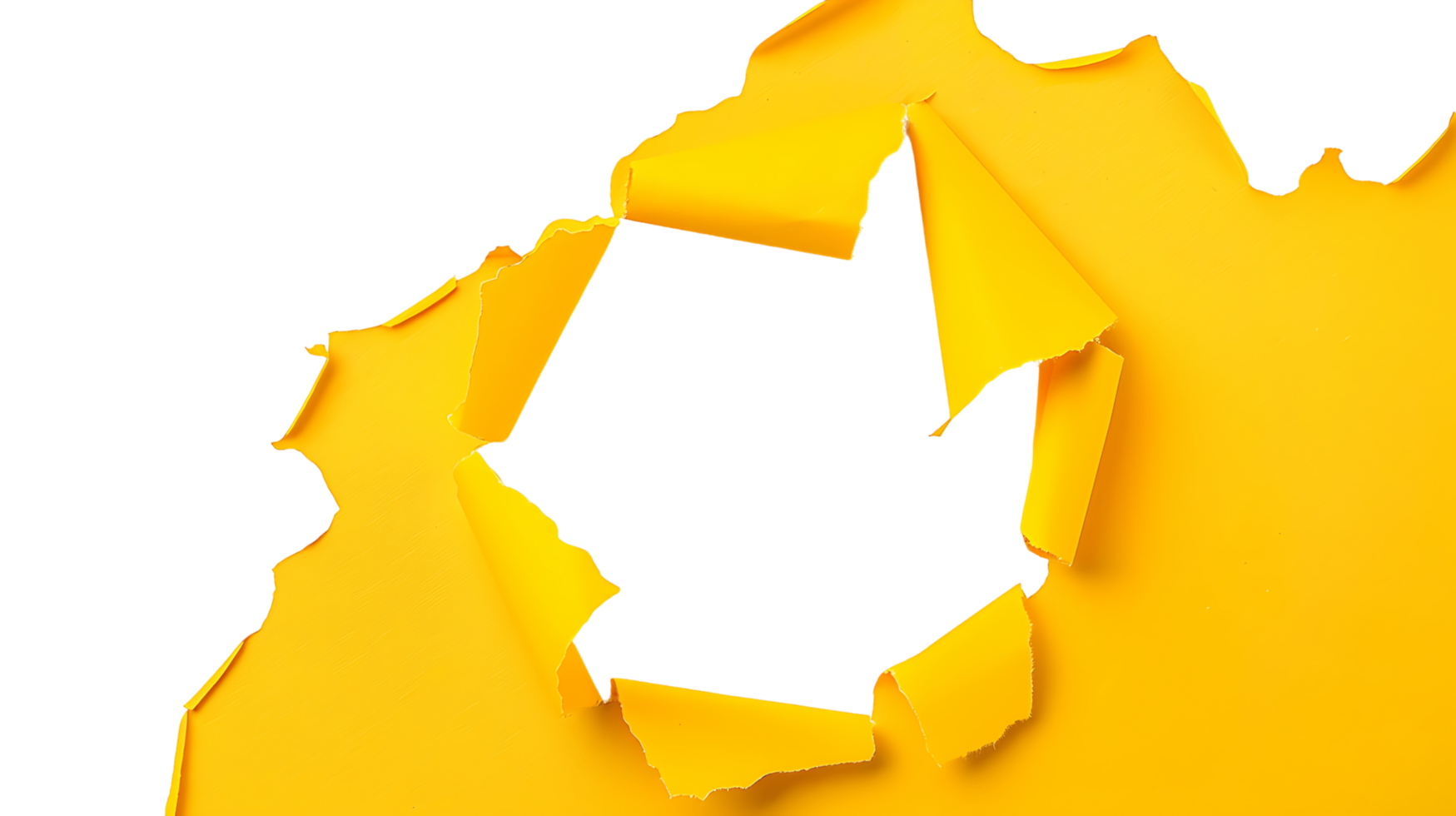 Hole In Yellow Paper Clipped Transparency 46304017 Png
