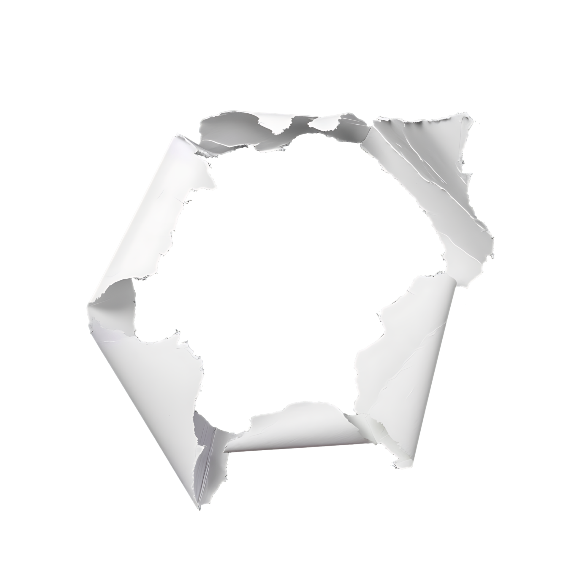 White Paper Hole Enhanced Transparency Version 46304097 PNG