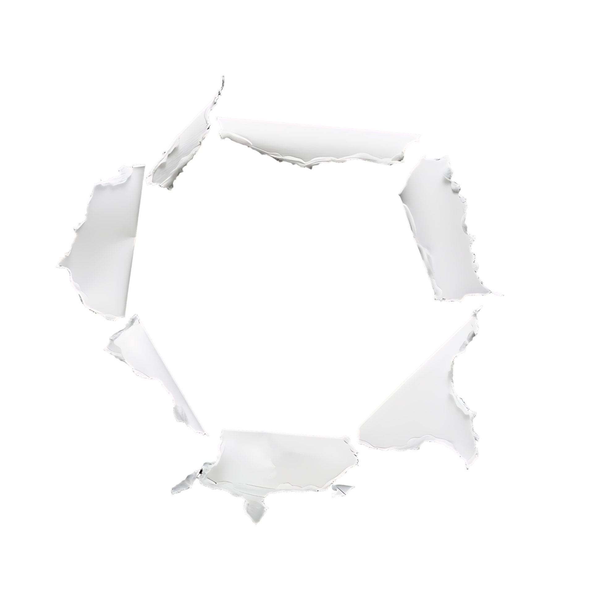 White Paper With Clipped Hole Transparency 46304234 Png