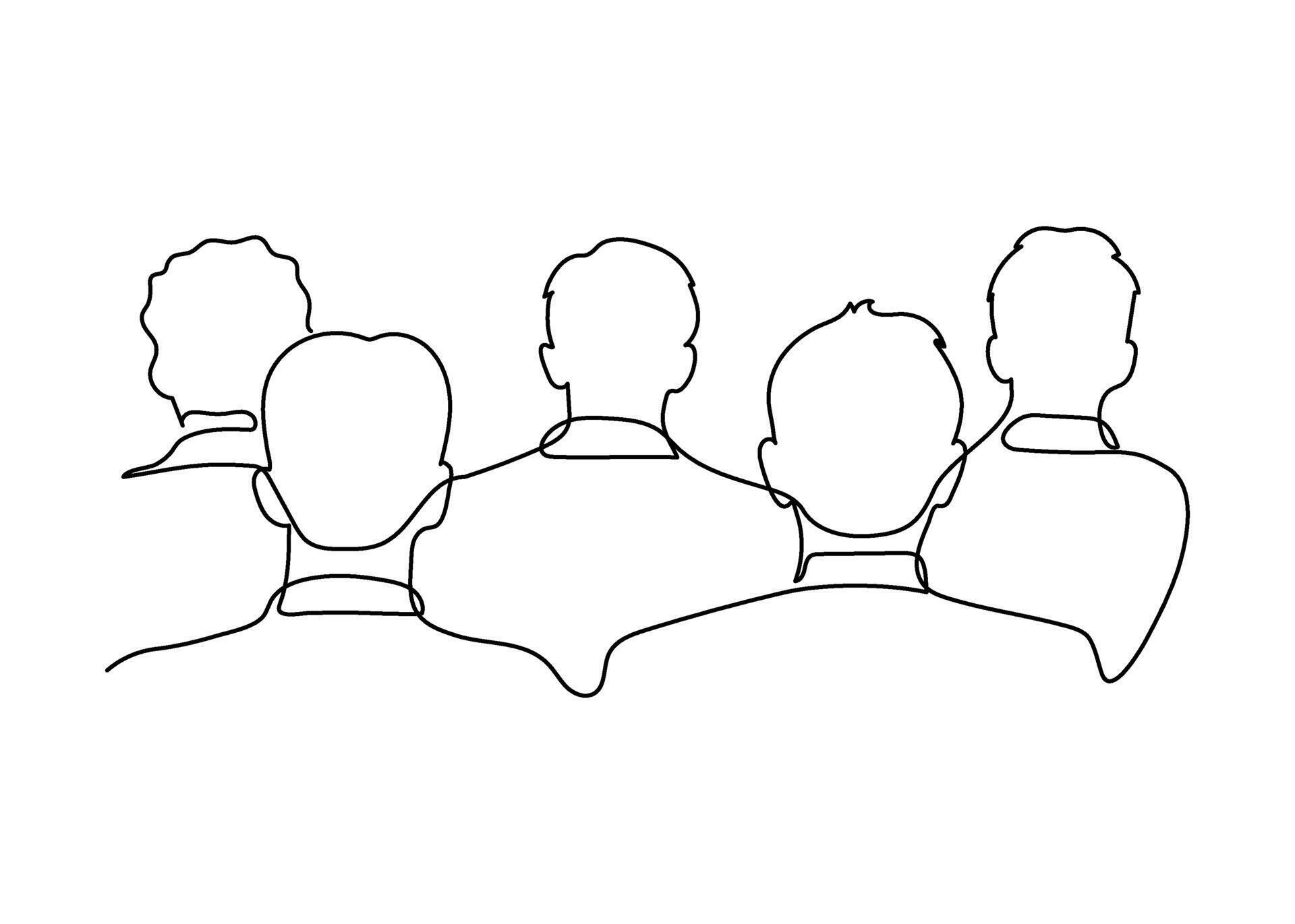 Audience, auditorium with sit people spectator back, continuous one ... Audience, auditorium with sit people spectator back, continuous one ...