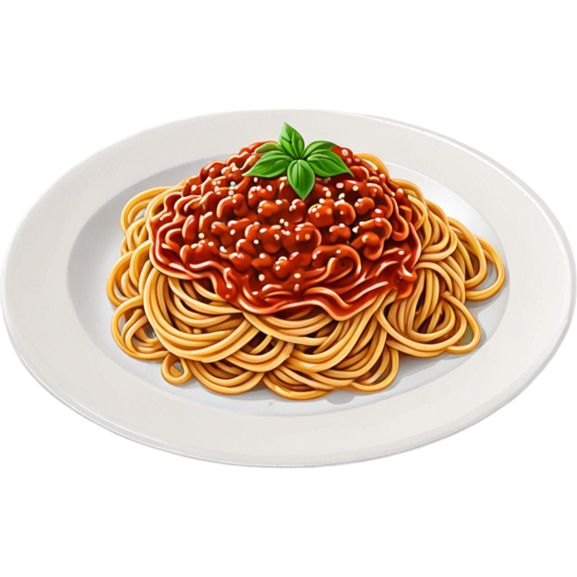 Cartoon Spaghetti Bolognese Delicious Food Dining 46325159 Png