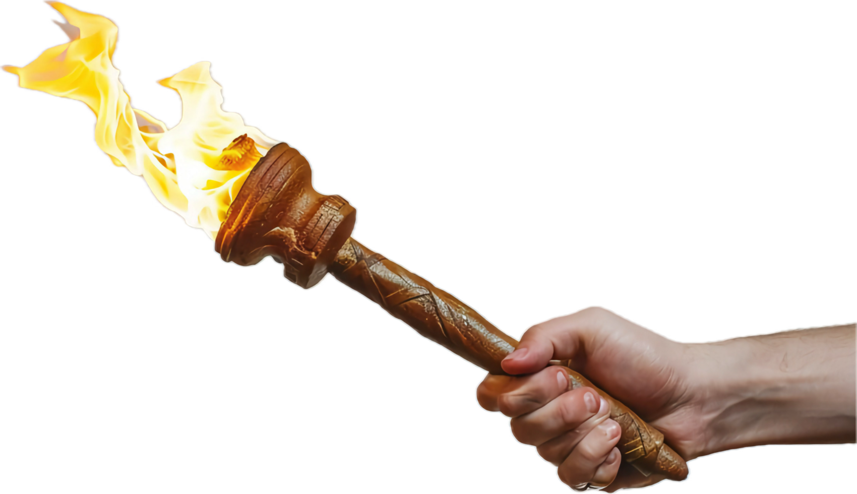 Hand holding a flaming torch. 46334472 PNG Hand holding a flaming torch. 46334472 PNG