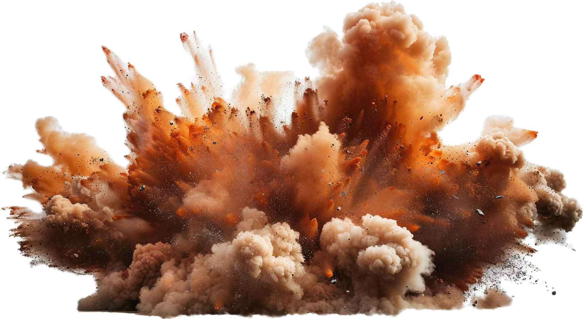 Massive Explosion with Smoke and Debris. 46336155 PNG