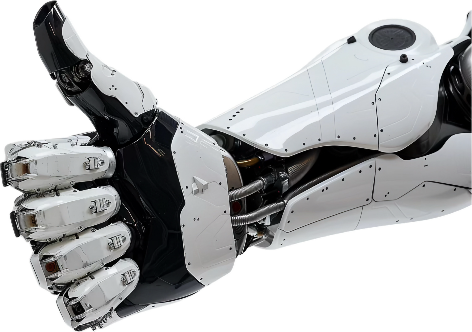 Futuristic Robotic Arm with Advanced Mechanisms. 46336274 PNG