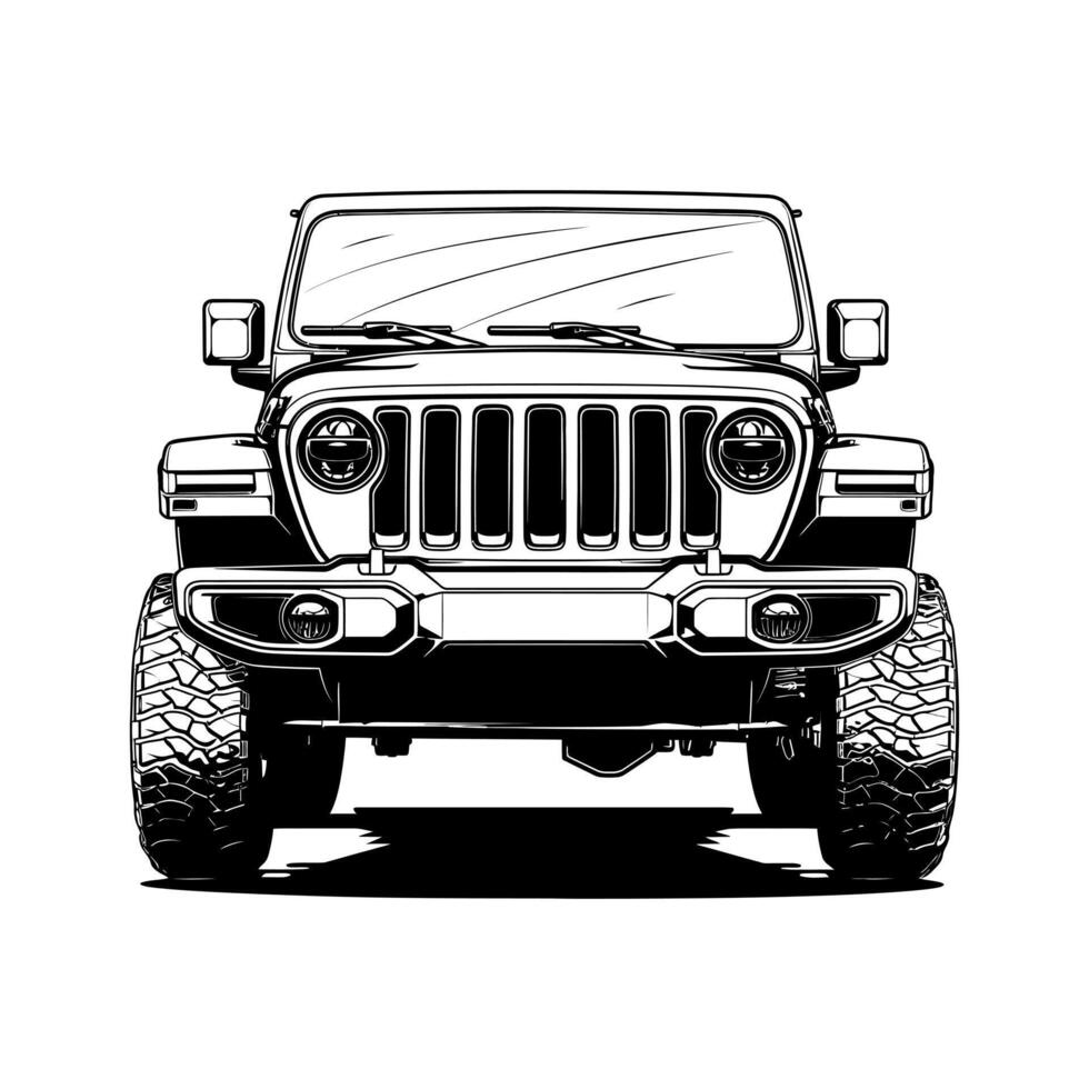 Jeep Grill Front Vector Art, Icons, and Graphics for Free Download