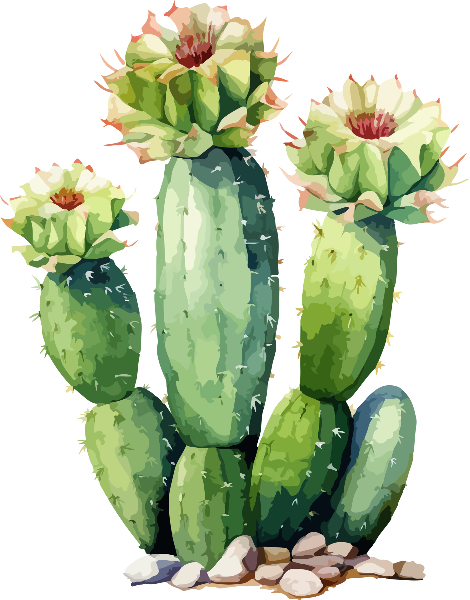 Watercolor cactus clipart design illustration 46339061 PNG