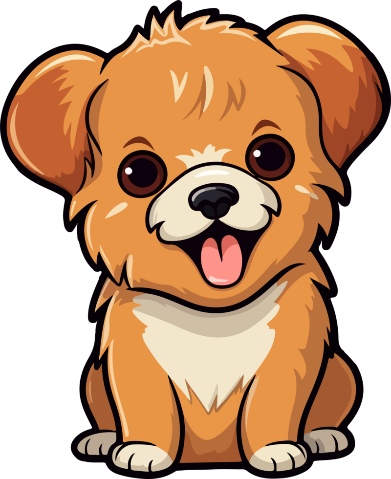 Cute little dog clipart design illustration 46339603 PNG