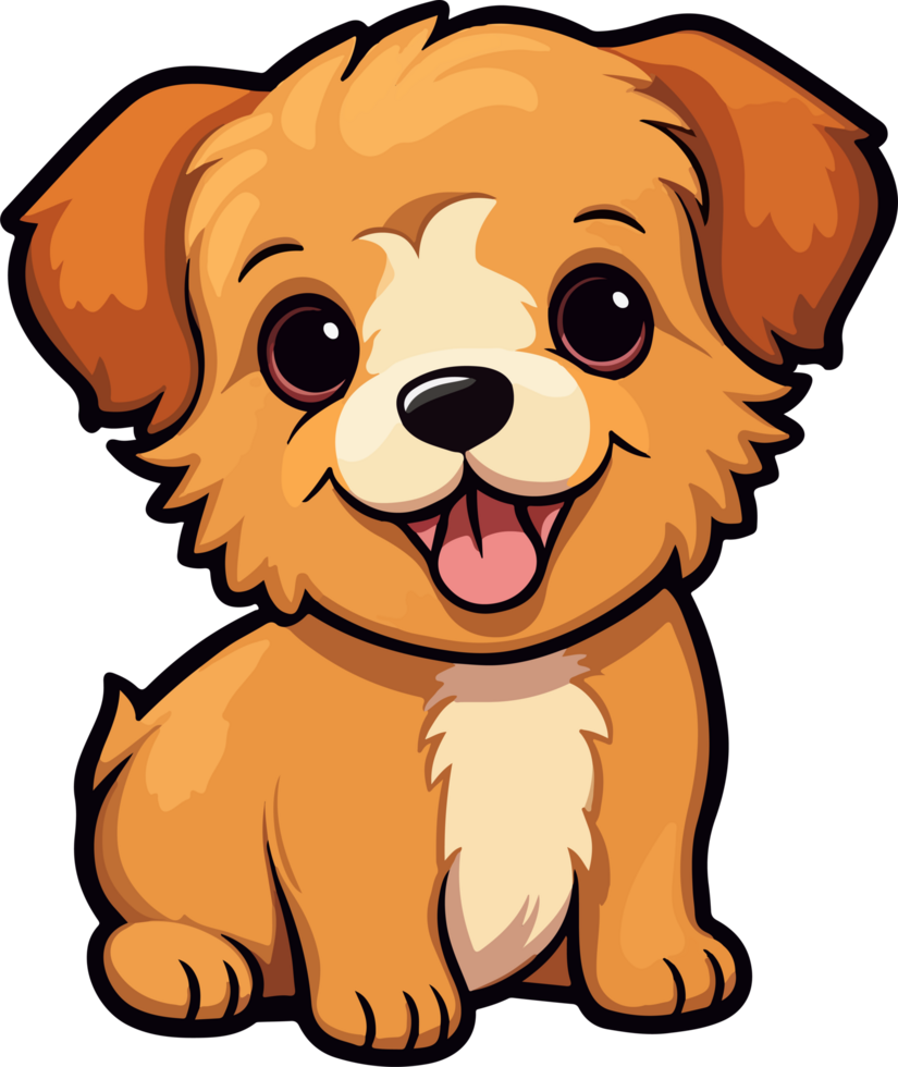 Cute little dog clipart design illustration 46339605 PNG