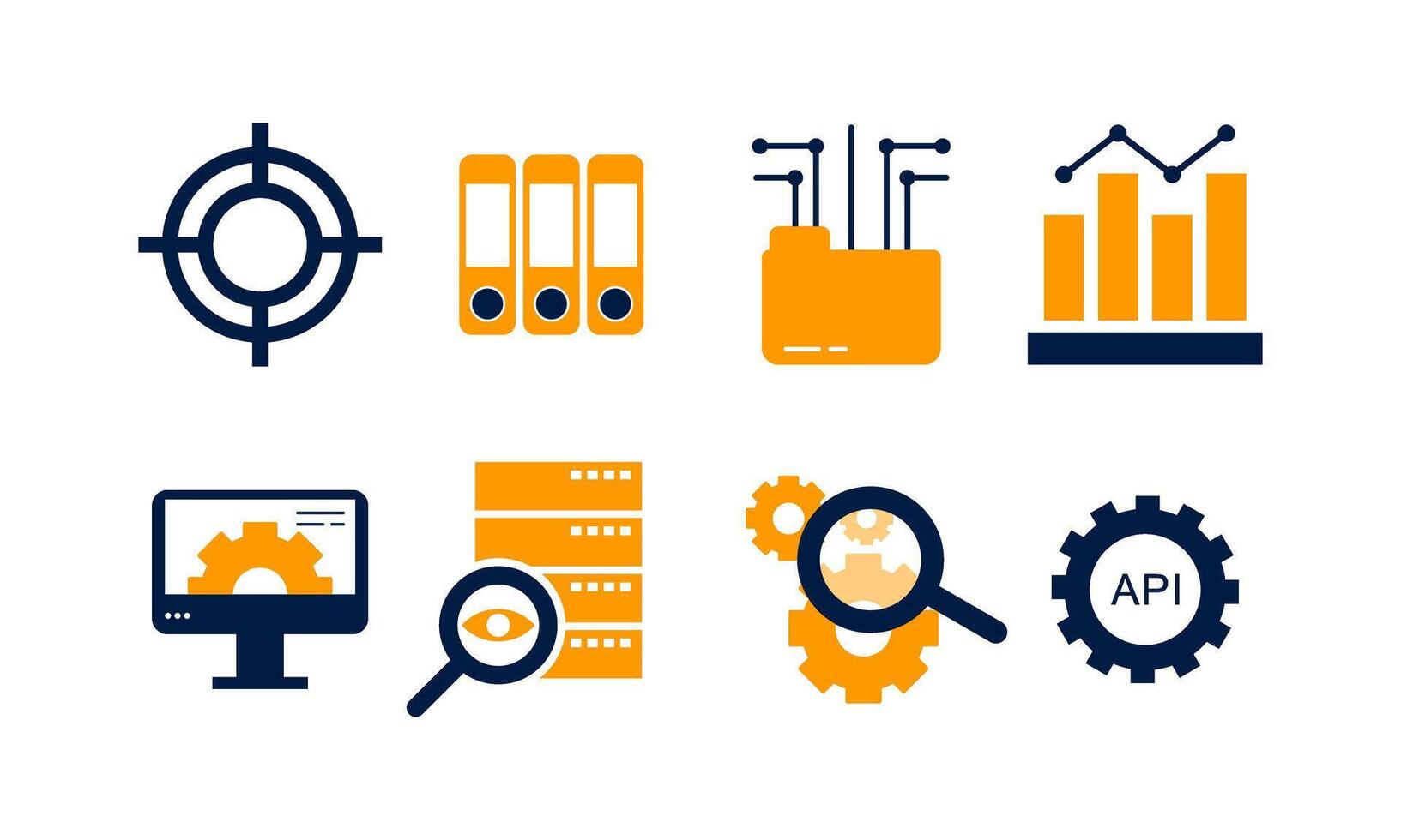Data analytics icon set. Big data analysis technology symbol 46342610 ... Data analytics icon set. Big data analysis technology symbol 46342610 ...