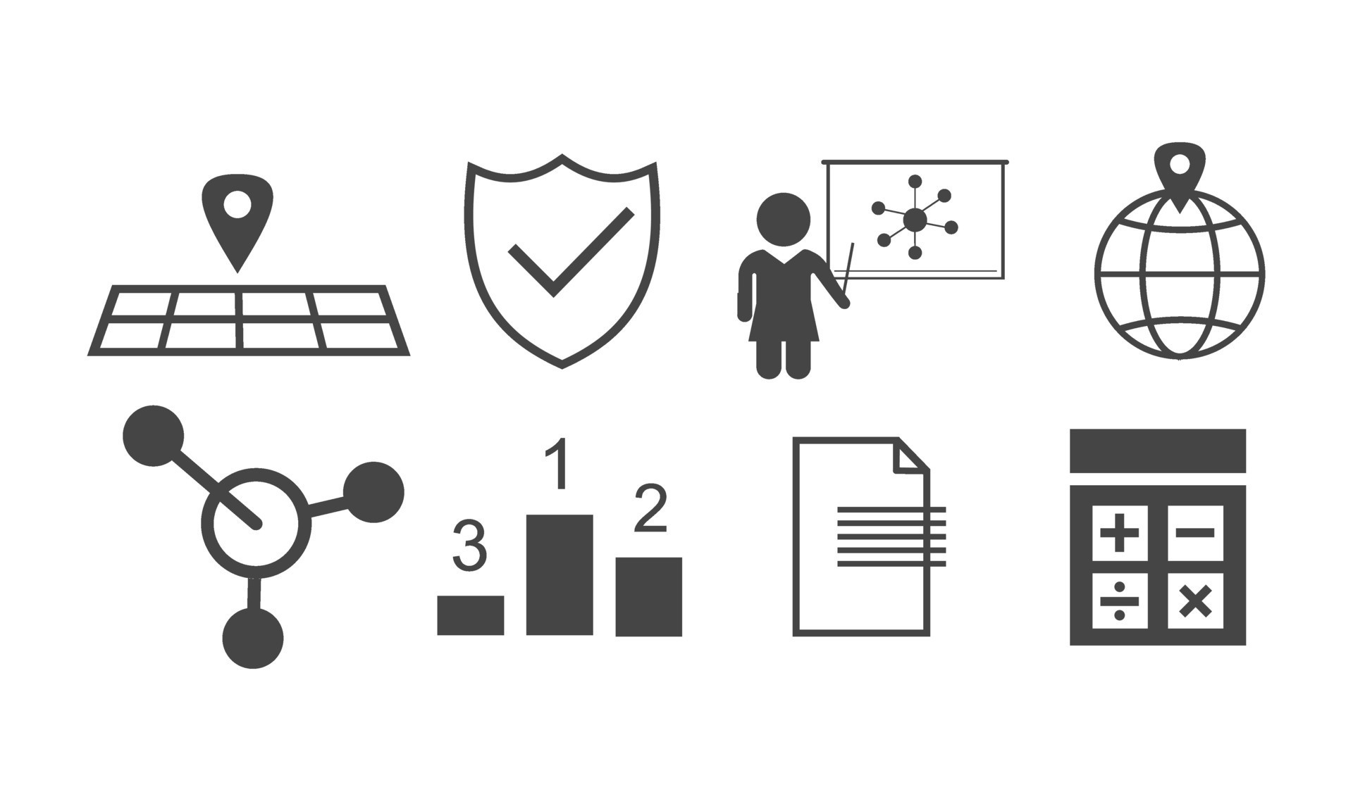 Data Analytics Icon Set Big Data Analysis Technology Symbol 46342718