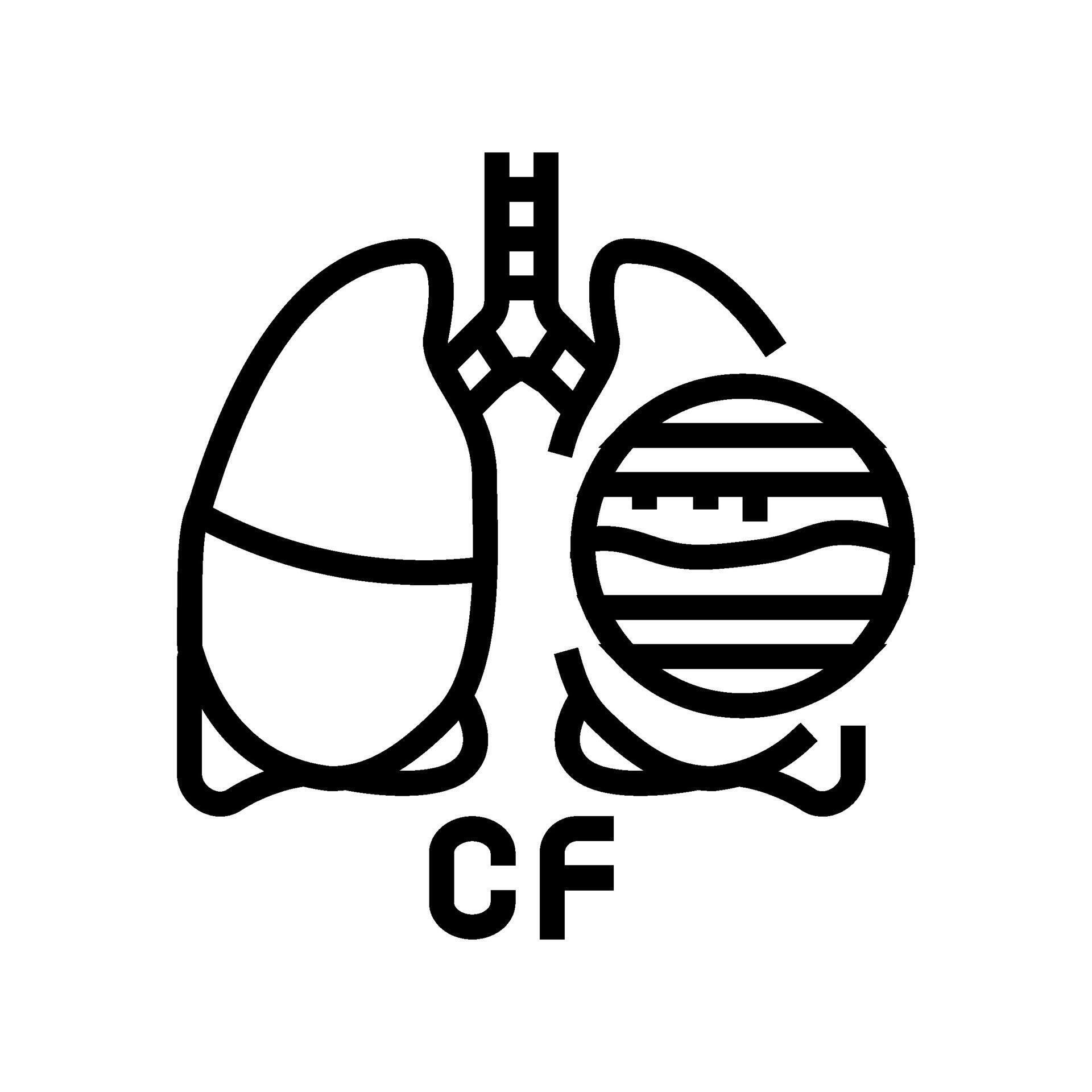 Cystic Fibrosis Disease Line Icon Illustration 46343190 Vector Art At