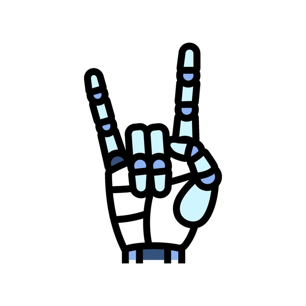 attention robot hand gesture color icon illustration 46343233 Vector ... attention robot hand gesture color icon illustration 46343233 Vector ...