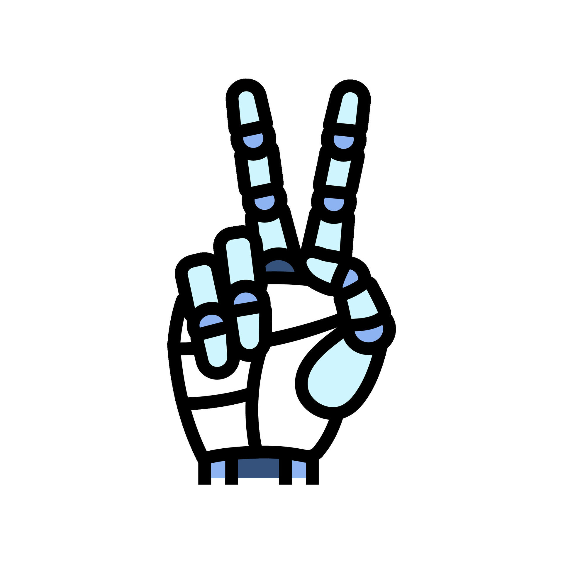 peace robot hand gesture color icon illustration 46343236 Vector Art at ... peace robot hand gesture color icon illustration 46343236 Vector Art at ...