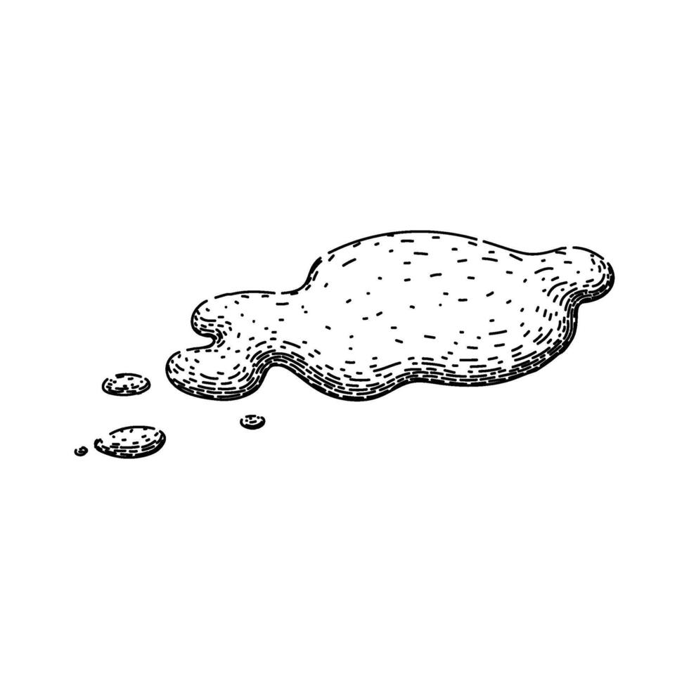 Splash Water Puddle Sketch Hand Drawn 46344444 Vector Art At Vecteezy