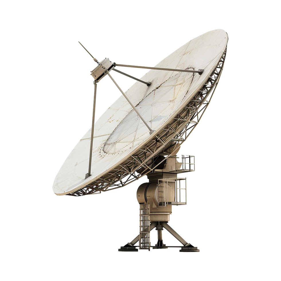Transparent satellite dish store