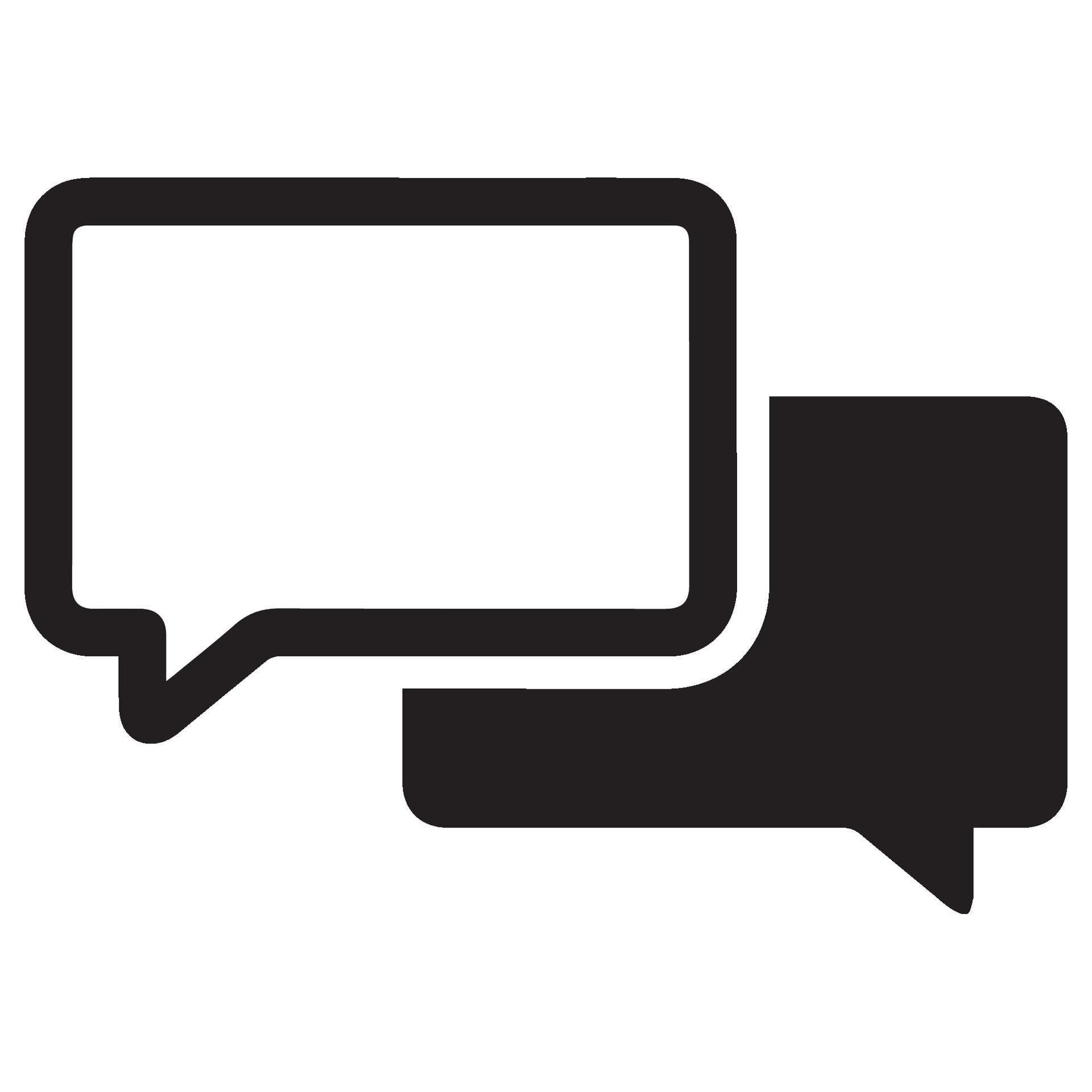 Message Icon Set Chat Illustration Sign Collection Forum Symbol Communication Logo 46345043