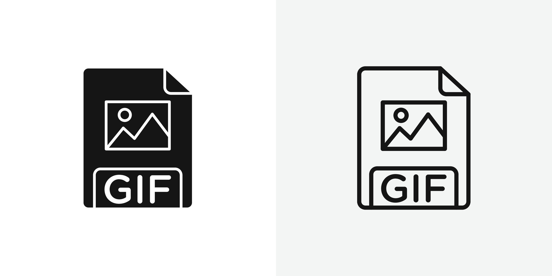 Gif icon set 46346084 Vector Art at Vecteezy