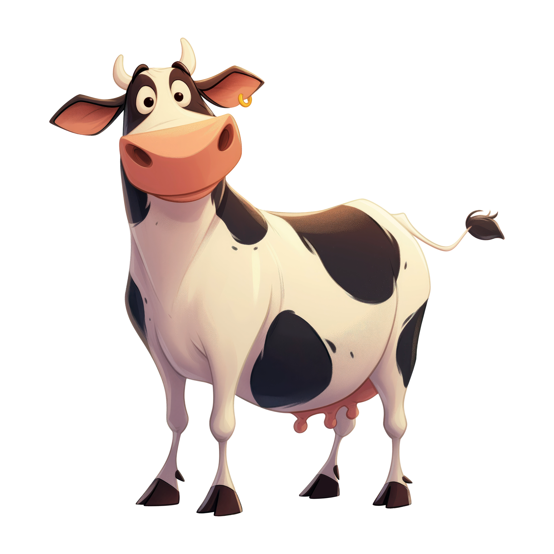 Cute Cow Mascot Cartoon Illustration 46346682 Png